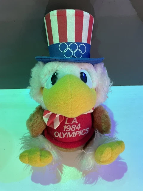 1984 LA OLYMPICS Plush Toy Sam the Eagle 8" Stuffed Animal Mascot retro ...