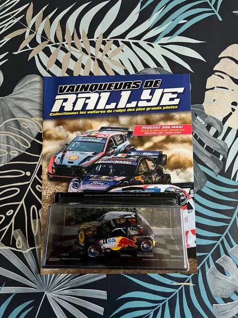 Miniature Peugeot 306 Maxi Mont Blanc 2021 Loeb Vainqueur Rallye Altaya
