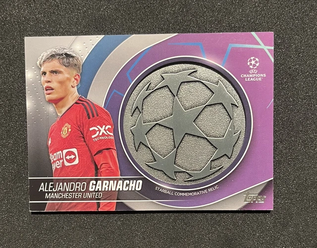 ALEJANDRO GARNACHO TOPPS UCC ammiraglia reliquia Starball 23/24 ...