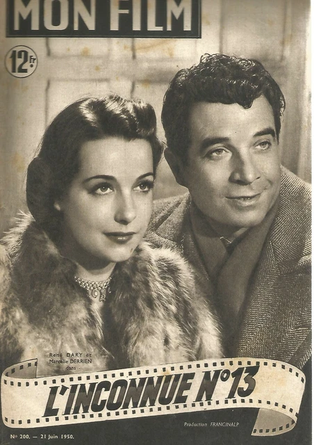 MON FILM N°200 - L'inconnue N°13 - Rene Dary & Marcelle Derrien EUR 4 ...
