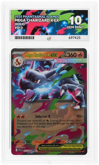 POKEMON | PHANTASMAL Flames | Mega Charizard X ex | 013/094 Ace 10 £41. ...