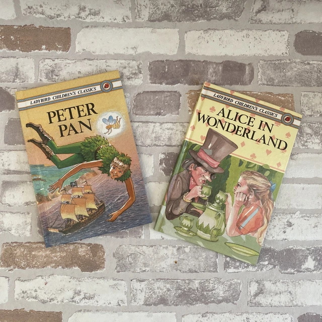 VINTAGE LADYBIRD CHILDREN’S Classics Peter Pan & Alice In Wonderland ...