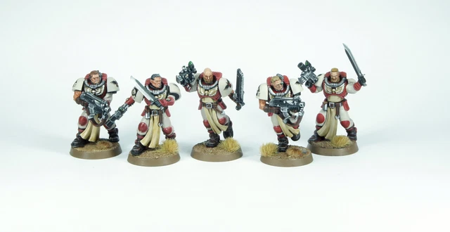 WARHAMMER 40K SPACE Marine Scout Squad Kill Team Blood Ravens peint 10 ...