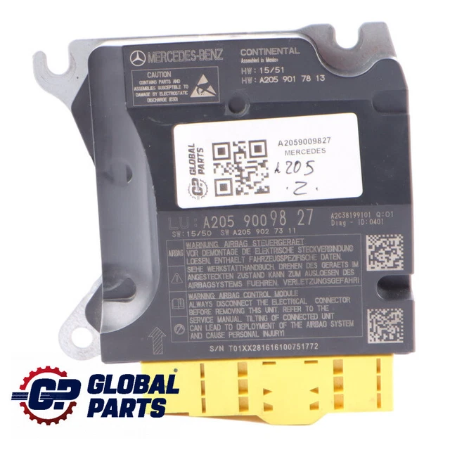 MERCEDES A205 AIR Module Control Unit ECU A2059009827 EUR 131,99 ...