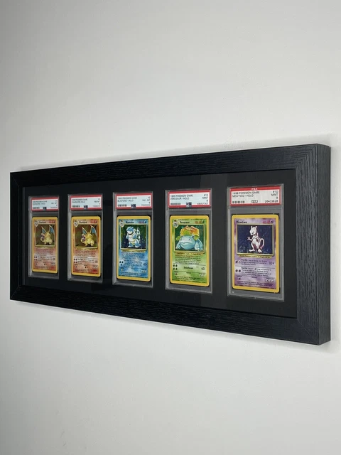 PSA CARD DISPLAY Wall Frame: 5 Grid, Pokemon/sports for Graded Trading Cards $80.00 - PicClick AU