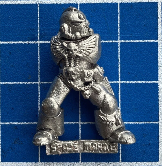METAL SPACE MARINES Tactical Marine 1993 Warhammer 40k 40,000 OOP TA £5 ...