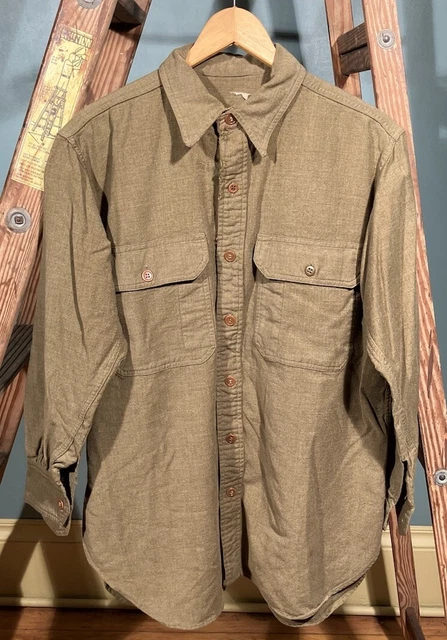WW2 1930S CIVILIAN Conservation Corps CCC Wool Dress Uniform Shirt £136 ...
