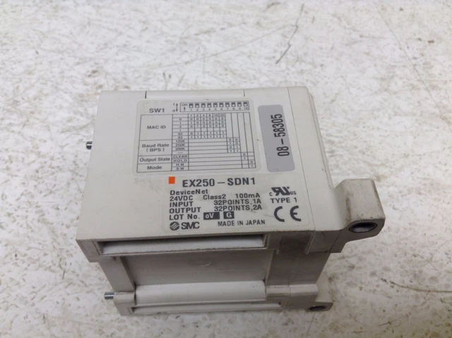 SMC EX250-SDN1 DEVICENET Interface Module Valve Pneumatic EX250SDN1 ...