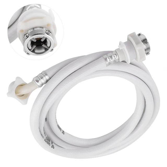 WASHING MACHINE WATER Inlet Hose Washer Pipe Tube Connector White Color ...