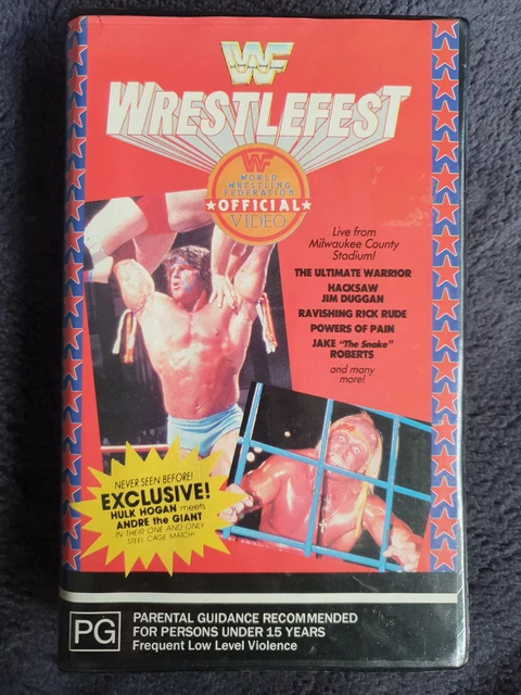 VINTAGE RARE WWF Wrestlefest VHS Virgin Vision Clamshell EUR 25,21 - PicClick DE