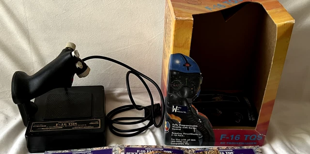 THRUSTMASTER F-16 TQS System Joystick Flight Control Throttle Quadrant ...