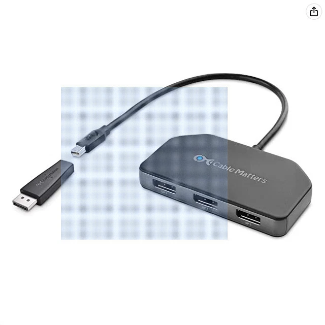 CABLE MATTERS TRIPLE 4K DisplayPort Splitter Triple Monitor Mini ...