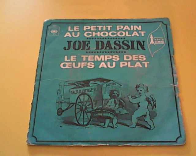 45 TOURS SP Joe Dassin Les Petits Pains Au Chocolat Cbs 3871 De 1969 ...