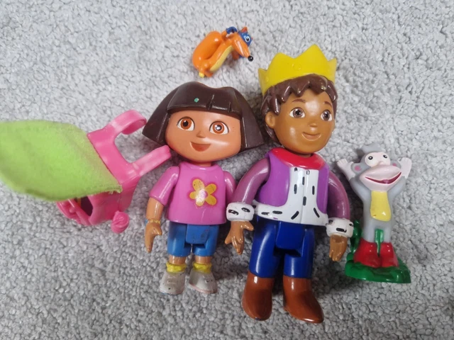 DORA THE EXPLORER Characters Figures. Dora, Diego, Boots, Swiper ...