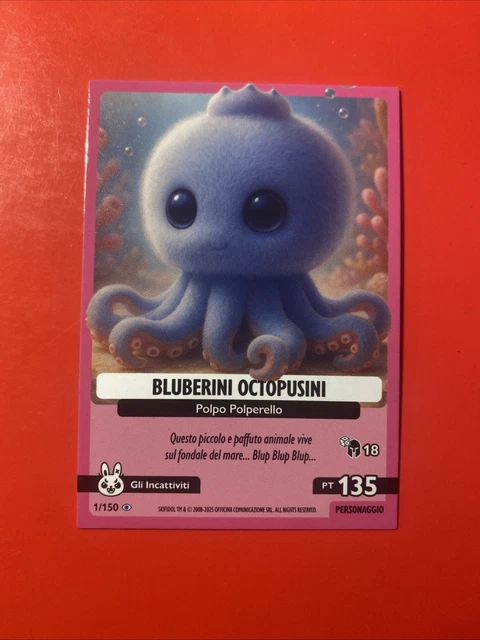 BLUBERINI OCTOPUSINI 1/150 Carta Skifidol Italian Brainrot EUR 1,50 ...