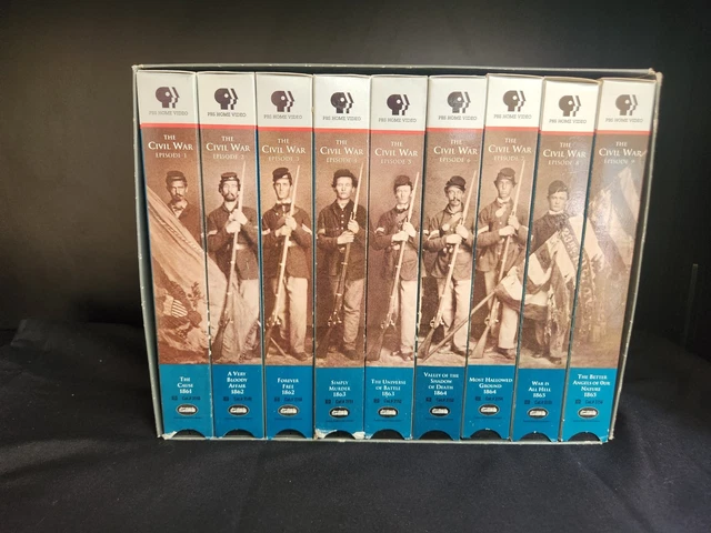 PBS &THE CIVIL War" VHS Box Set, 9 Tapes, By Ken Burns £16.70 - PicClick UK