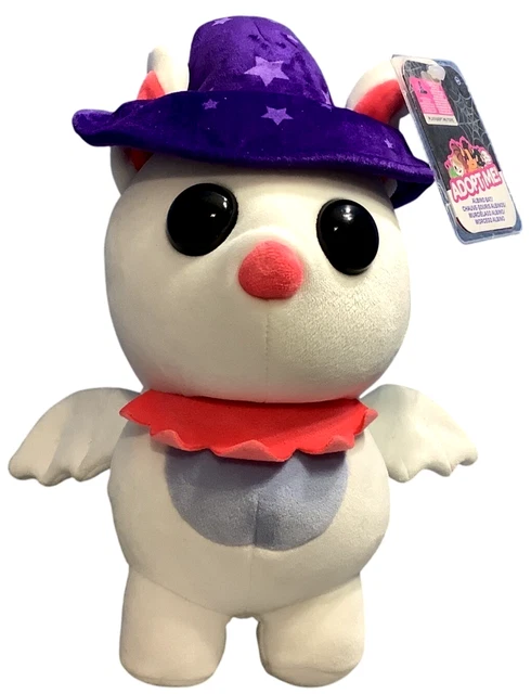 ADOPT ME PETS Albino Bat Plush Halloween Stuffed Animal With Code Tag ...