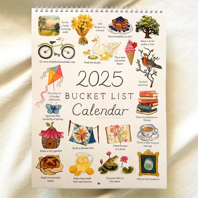 SPOT PREORDER 2025 Bucket List Calendar 2025 $12.39 - PicClick AU