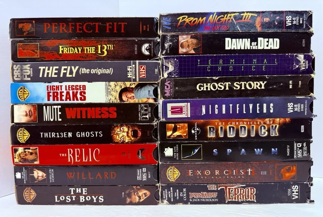 VHS HORROR SLASHER 18 Tape Lot 80s/90s Friday The 13th, The Terror ...