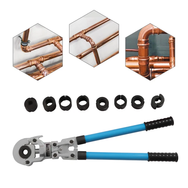 PIPE CRIMPER PLUMBING Copper Fittings Crimping Tool TH16-32mm V12-28mm ...