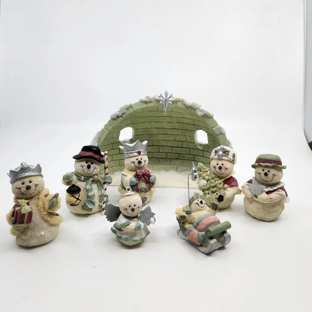 Snowman Nativity Scene Holiday Snowman Nativity Scene Snowman Box With ...