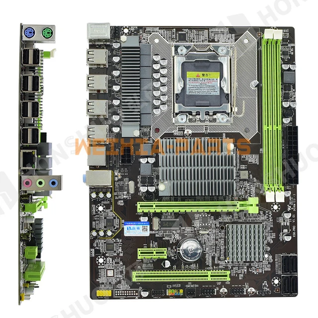 ONE NEW HONGSHUO X58 Pro PC Desktop Computer Gaming Motherboard LGA ...