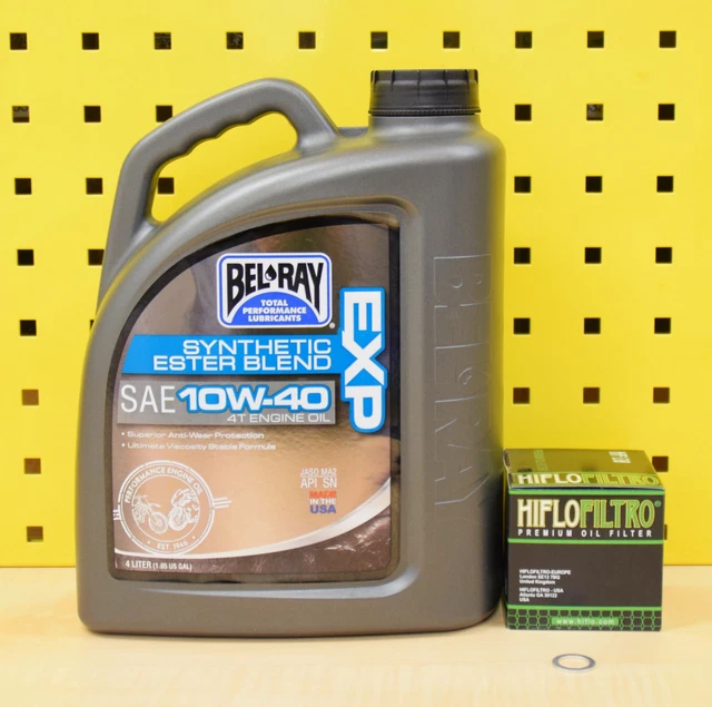 HONDA CB 900 F Hornet 4L Oil + Oil Filter year 02-07 Bel Ray EXP 10w40 ...