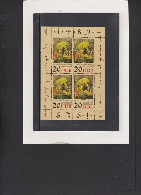 DDR - KLEINBOGEN Mi.Nr. 3271 " 500 Jahre Geburtstag von Th. Müntzer " Postfrisch EUR 1,00 ...