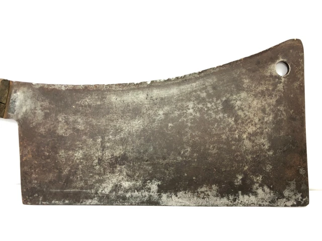 VINTAGE HOG SPLITTER Large Butchers Meat Cleaver 12" Blade 26" Long ...