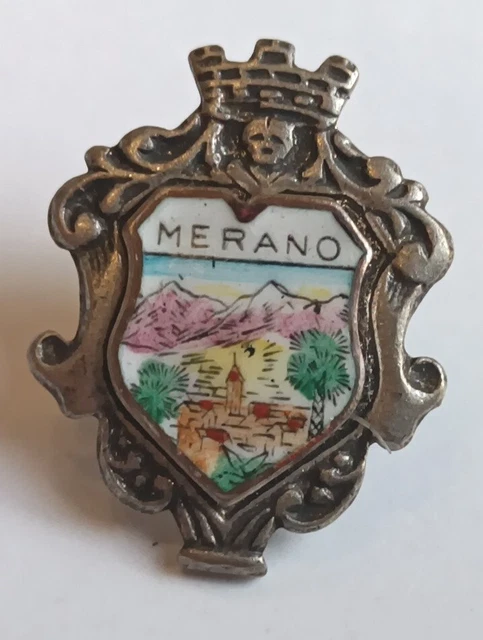 SPILLA PINS DISTINTIVO Stemma Simbolo Badge Crest Logo Ceramica Turismo ...