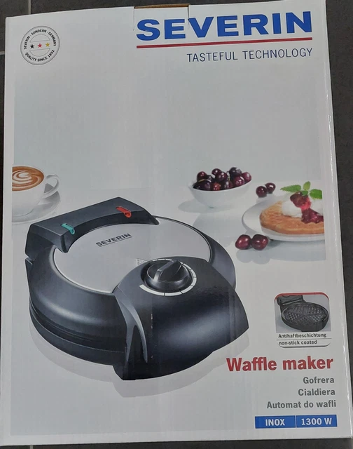 SEVERIN WA 2103 Waffeleisen Waffelautomat Waffle maker schwarz ...