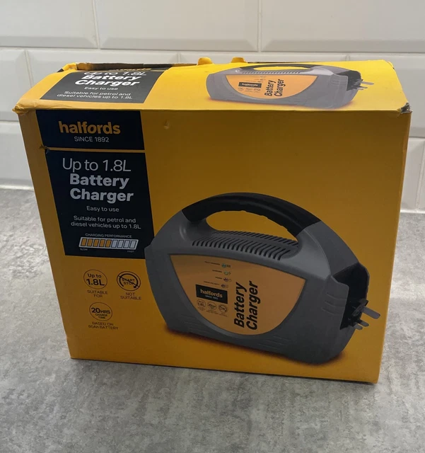 HALFORDS UP TO 1.8L Battery Charger Used. £14.99 - PicClick UK