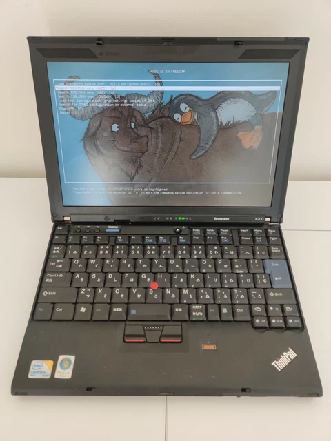 LENOVO THINKPAD X200 Libreboot Core 2 Duo P8600 8GB DDR3 AFFS Screen 16 ...