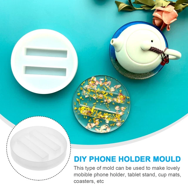SILICONE MOLDS CASTING Houses for Epoxy Resin DIY Phone Holder Mould ...
