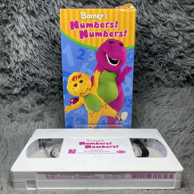 BARNEY NUMBERS! NUMBERS! VHS 2003 HiT Entertainment Barney Home Video ...