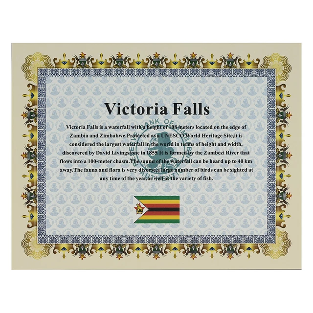 ZIMBABWE ONE MYRILLION Containers Certificate 10^30003 Banknote With UV ...