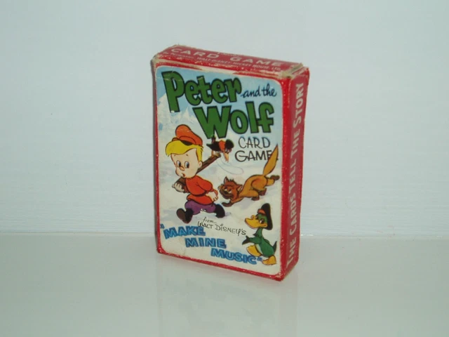 VINTAGE WALT DISNEYS "Peter and the Wolf" card game by Pepys.1947. £15. ...