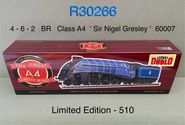 HORNBY R30266 A4 Class The Great Gathering ‘Sir Nigel Gresley’ 60007 £ ...