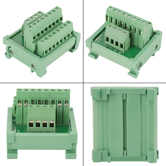 DIN RAIL AND panel Mounting Power Distribution Terminal Blocks Module ...