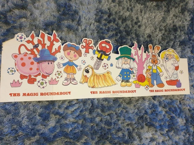 VINTAGE RETRO 1970'S Magic Roundabout Window Card Shop Display 43 ...