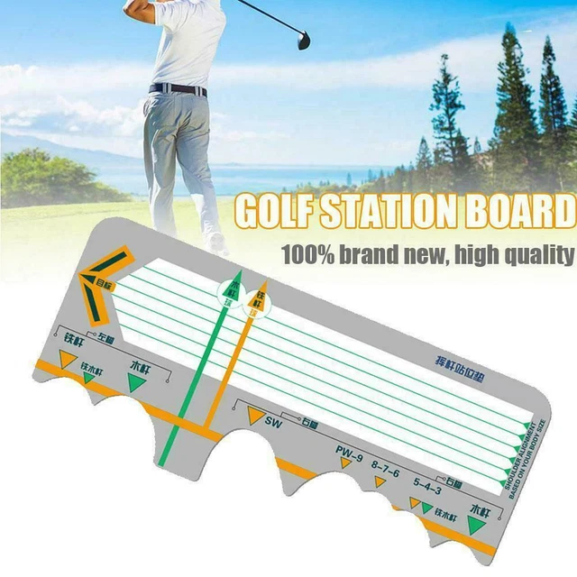 GOLF STATION BOARD Alignment Aid Training zur Ausrichtung Ballposition ...