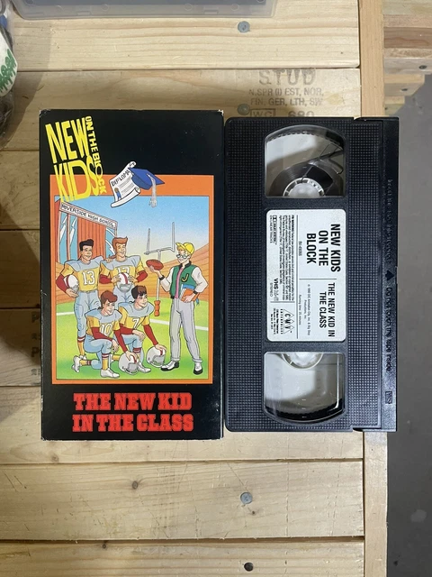 VINTAGE NEW KIDS On The Block Cartoon VHS Tape New Kid In Class NKOTB £ ...