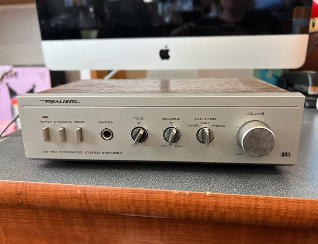 REALISTIC RADIOSHACK SA-150 Integrated Stereo Amplifier Model 31-1955 £ ...