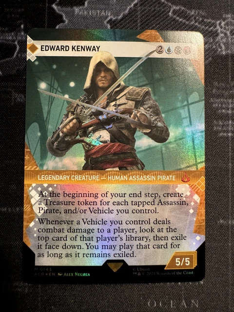 FEUILLE DE VITRINE Edward Kenway - Mythic - Assassin's Creed MTG Magic the Gathering EUR 46,20 ...
