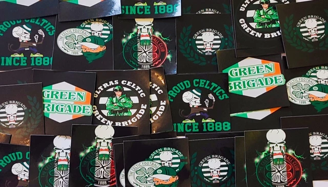 60 X GREEN Brigade Ultra Style Vinyl Stickers | Celtic FC | Mega Mix ...