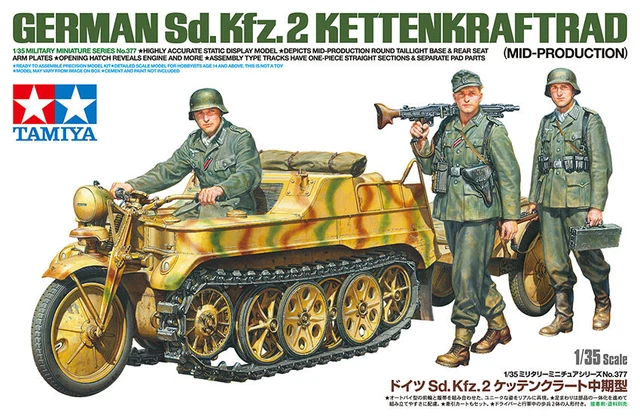 35377 TAMIYA 1:35, Deutsches Sd.Kfz. Kettenkrad m. Fotoätzteile ...