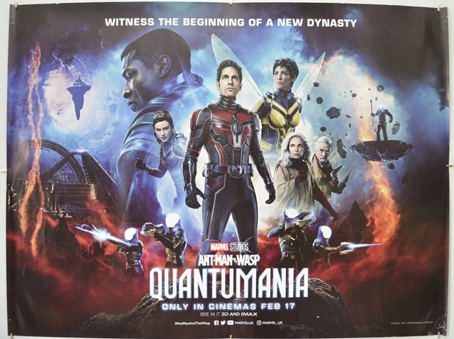 ANT-MAN AND THE WASP QUANTUMANIA (2023) Original Quad Film Poster ...