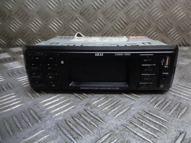 CAR RADIO WITH Mp3/Usb/Sd/Mmc Player Akai Ca009A-1606U £21.24 - PicClick UK