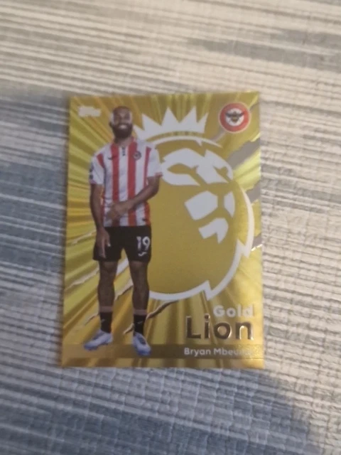 TOPPS PREMIER LEAGUE 2025/2026 Bryan Mbeumo Gold Lion £4.36 - PicClick UK