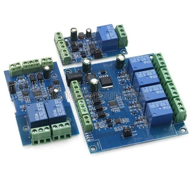 MODBUS RTU 1/2/4 Channel Relay Module Switch Input Output RS485/TTL ...